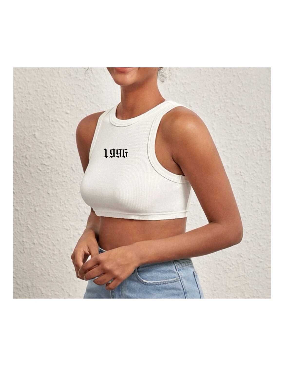 Crop Top Customized With Angel Number OR Your Birth Year in - Etsy
