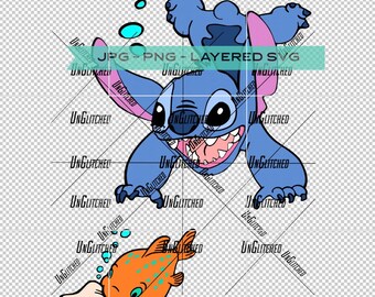 Lilo and Stitch Pudge Svg - Etsy UK