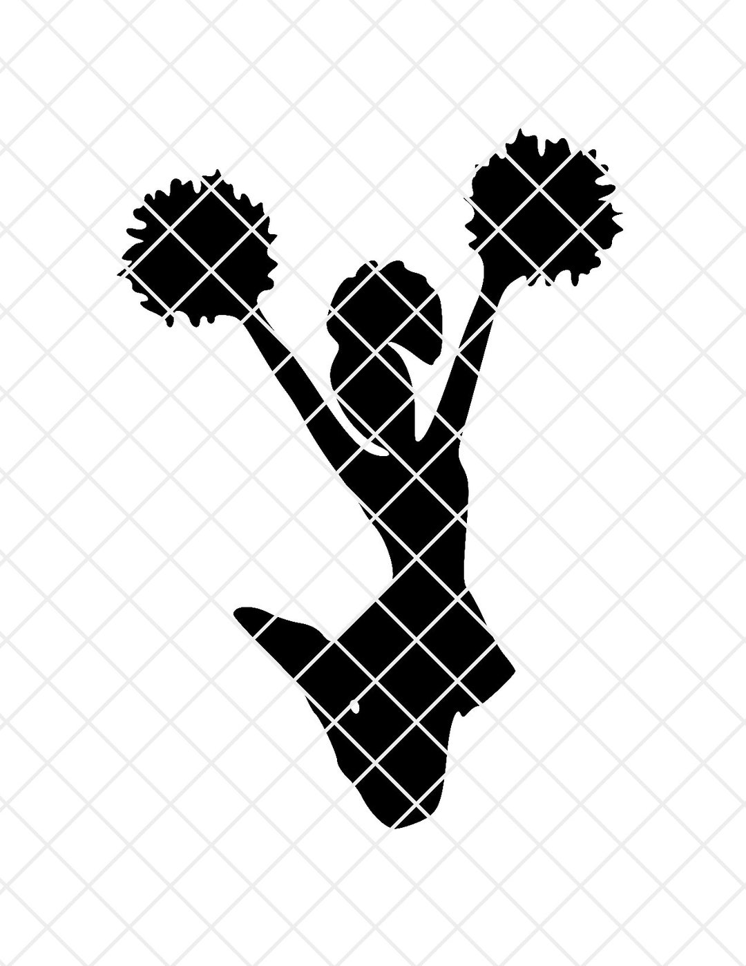 Cheerleader SVG Cuttable PNG Printable Sublimation Design Download ...