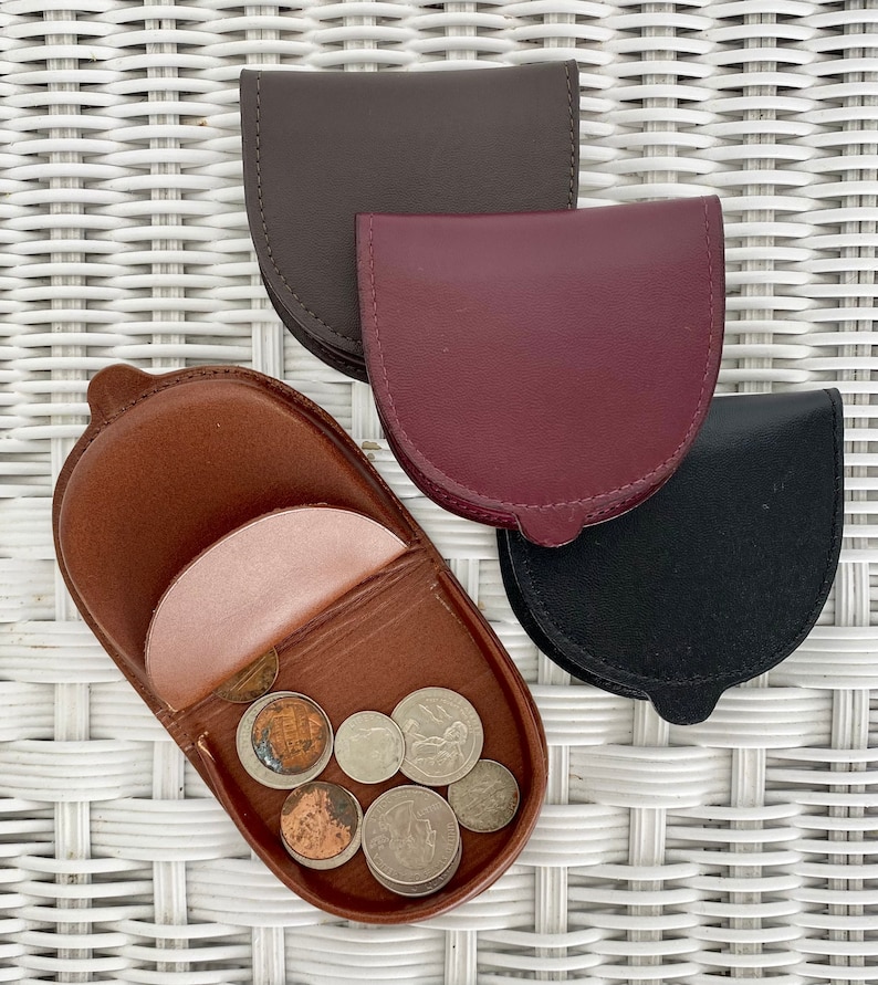Leather Coin Purse by Marancu: Leather Pouch, Gift Idea, Genuine ...