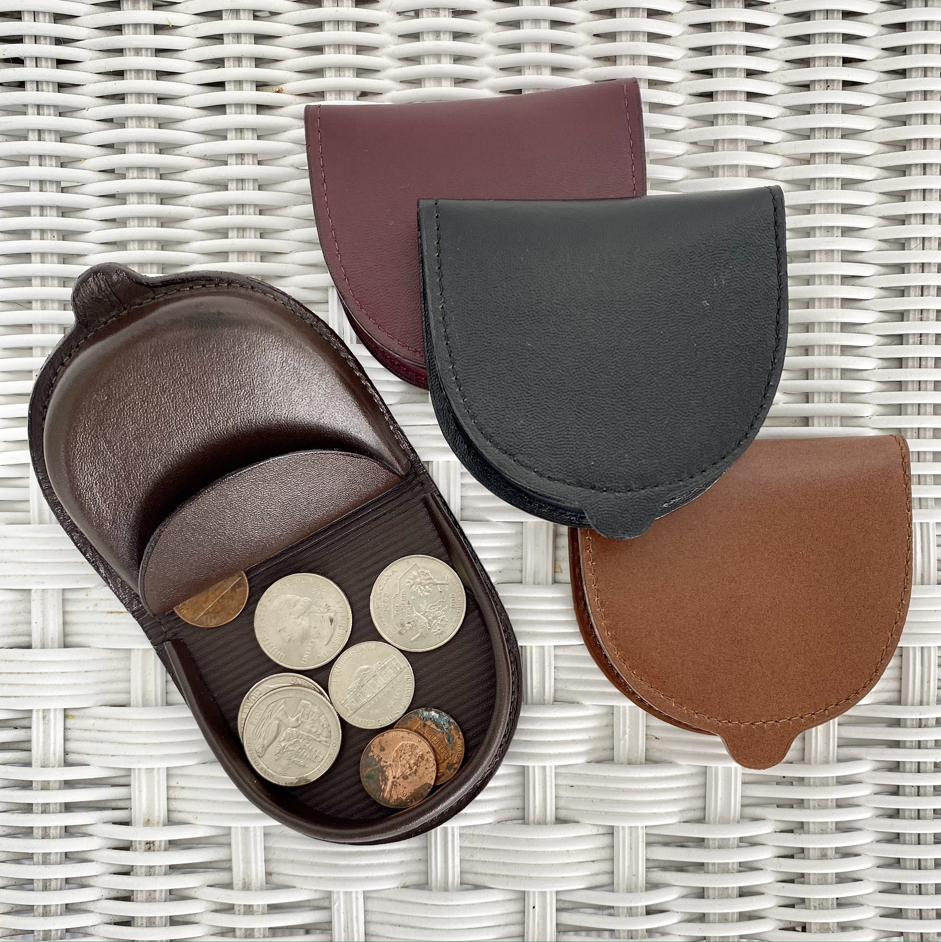 Leather Coin Purse by Marancu: Leather Pouch, Gift Idea, Genuine ...