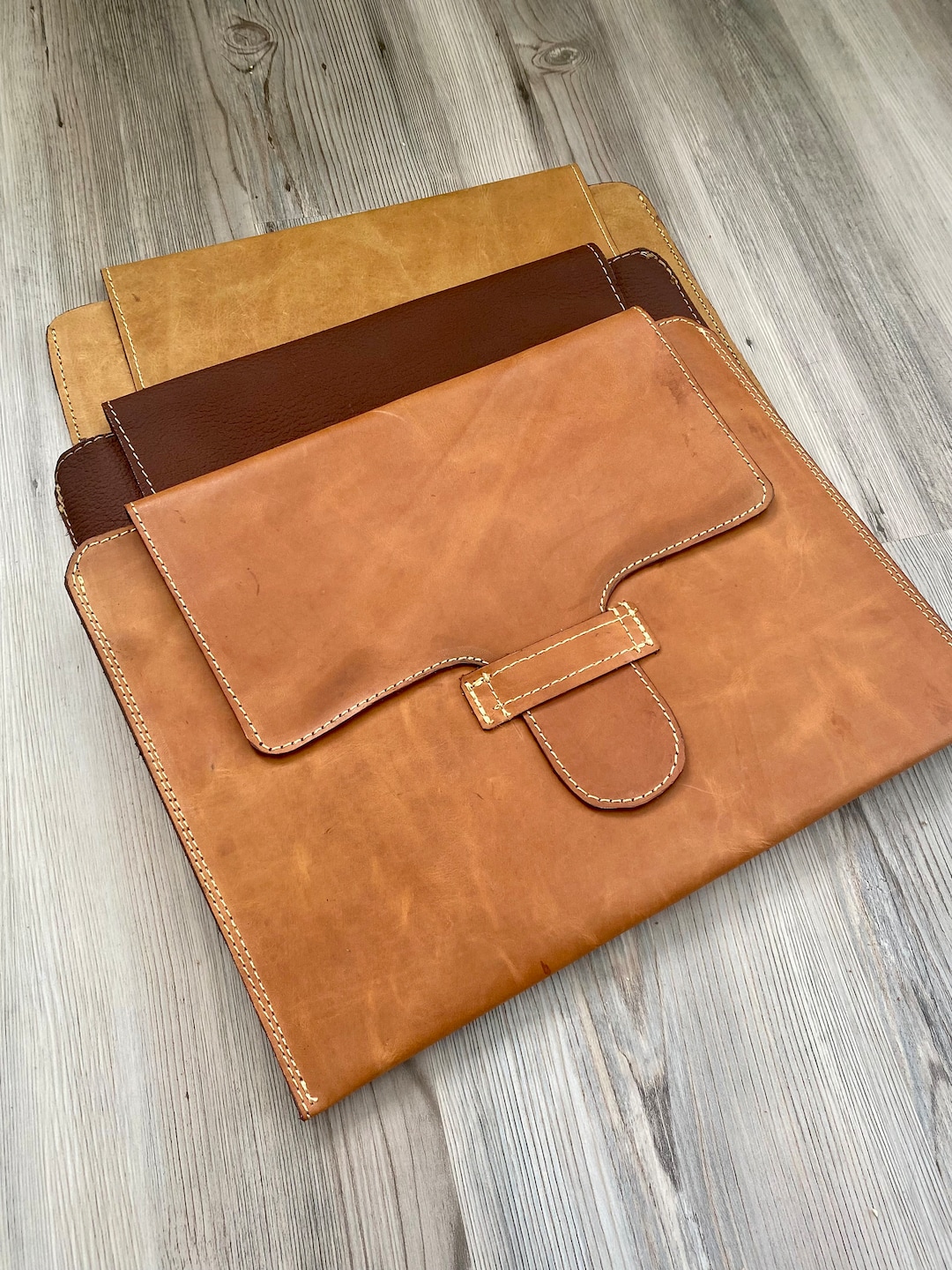 Handmade Leather Sleeve for Tablet, Leather iPad Sleeve, Tablet Case ...