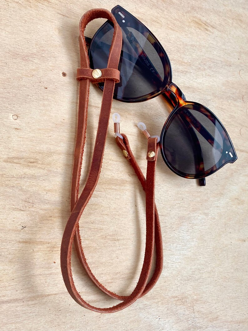 Adjustable eyeglass strap leather sunglasses strap for men | Etsy