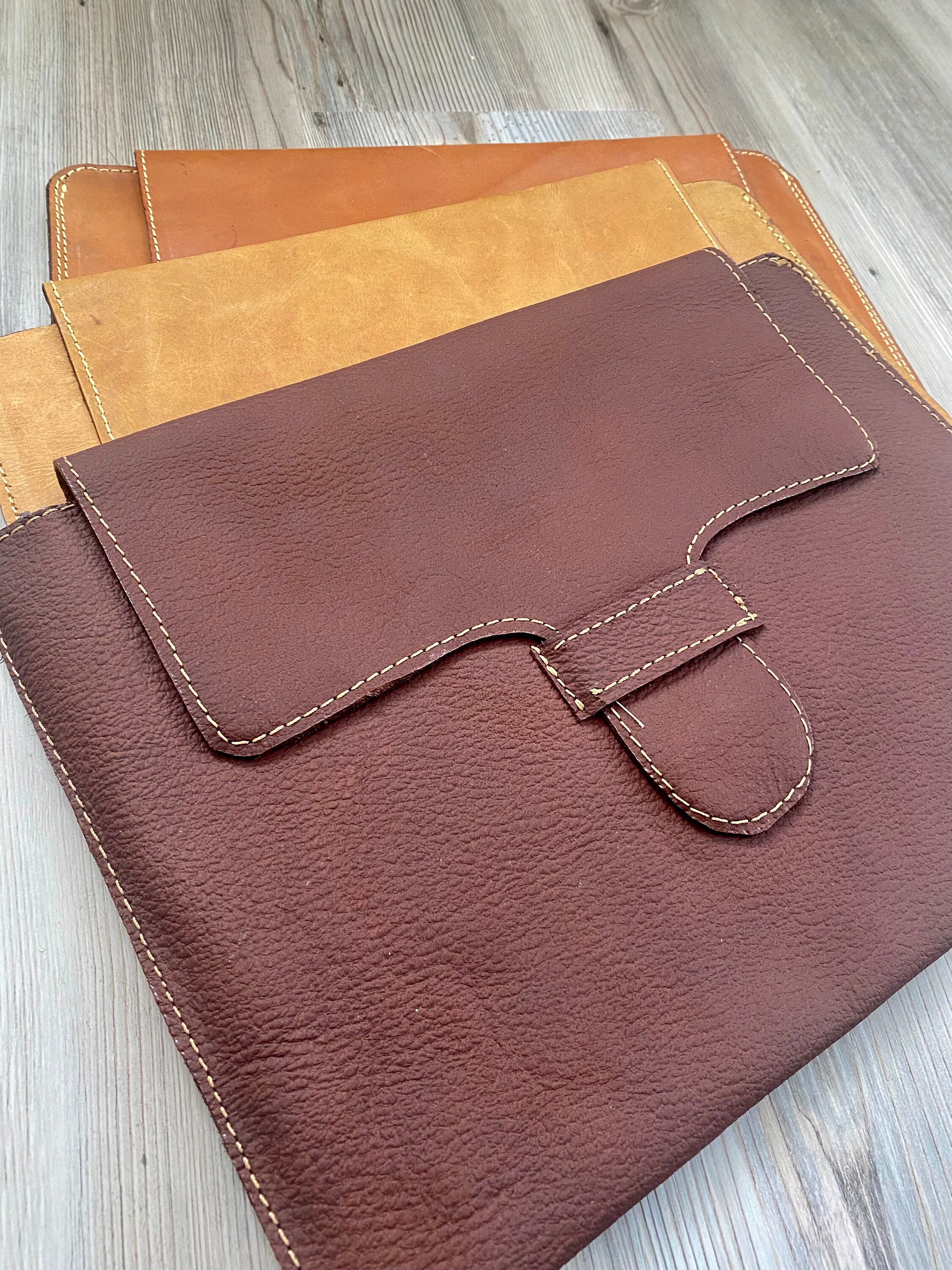 Handmade Leather Sleeve for Tablet, Leather iPad Sleeve, Tablet Case ...