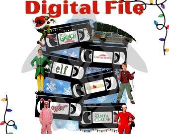 Christmas Movie Vhs Png - Etsy