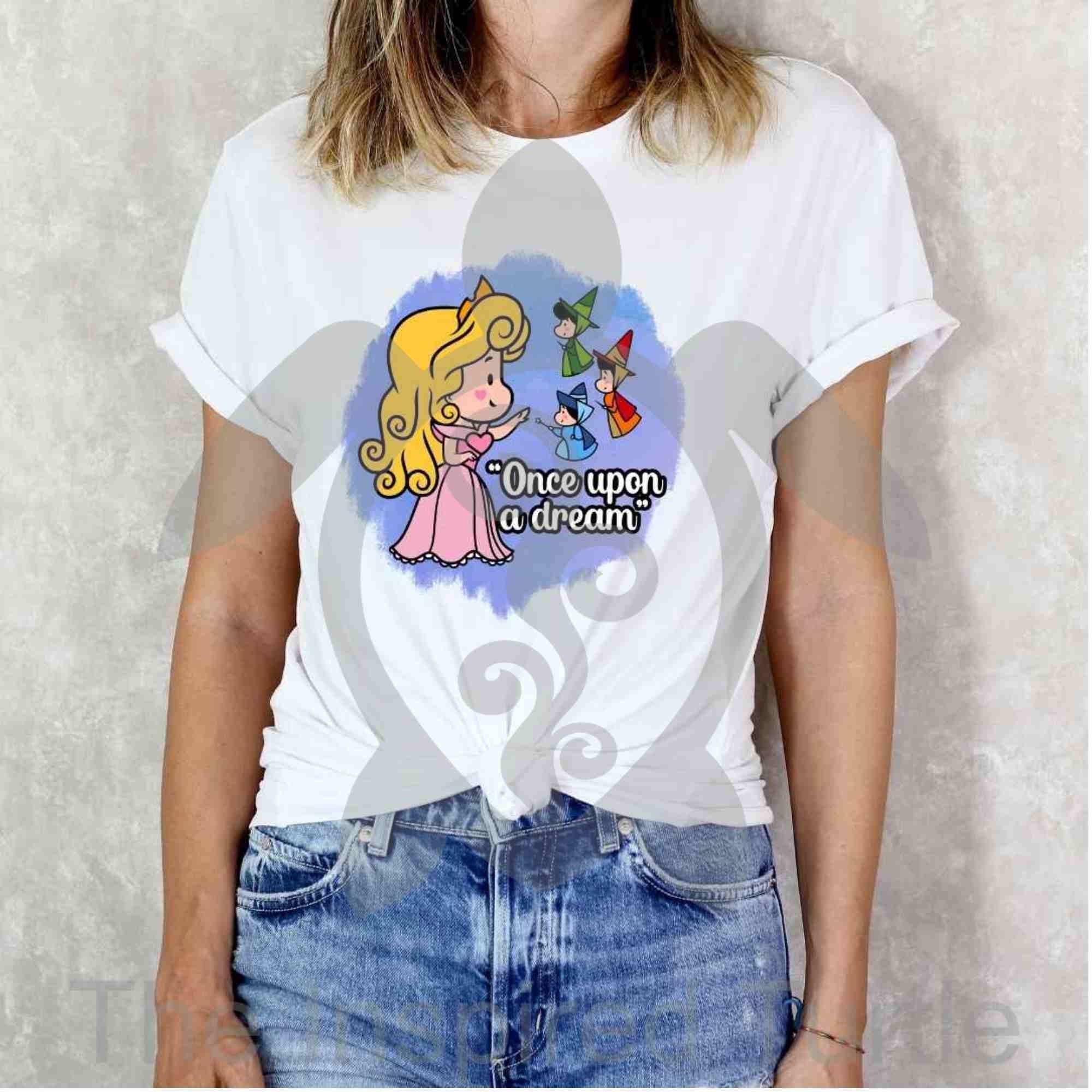 Aurora & Friend, Little Princess, Kids Shirt, Adult Tee, Sleeping ...