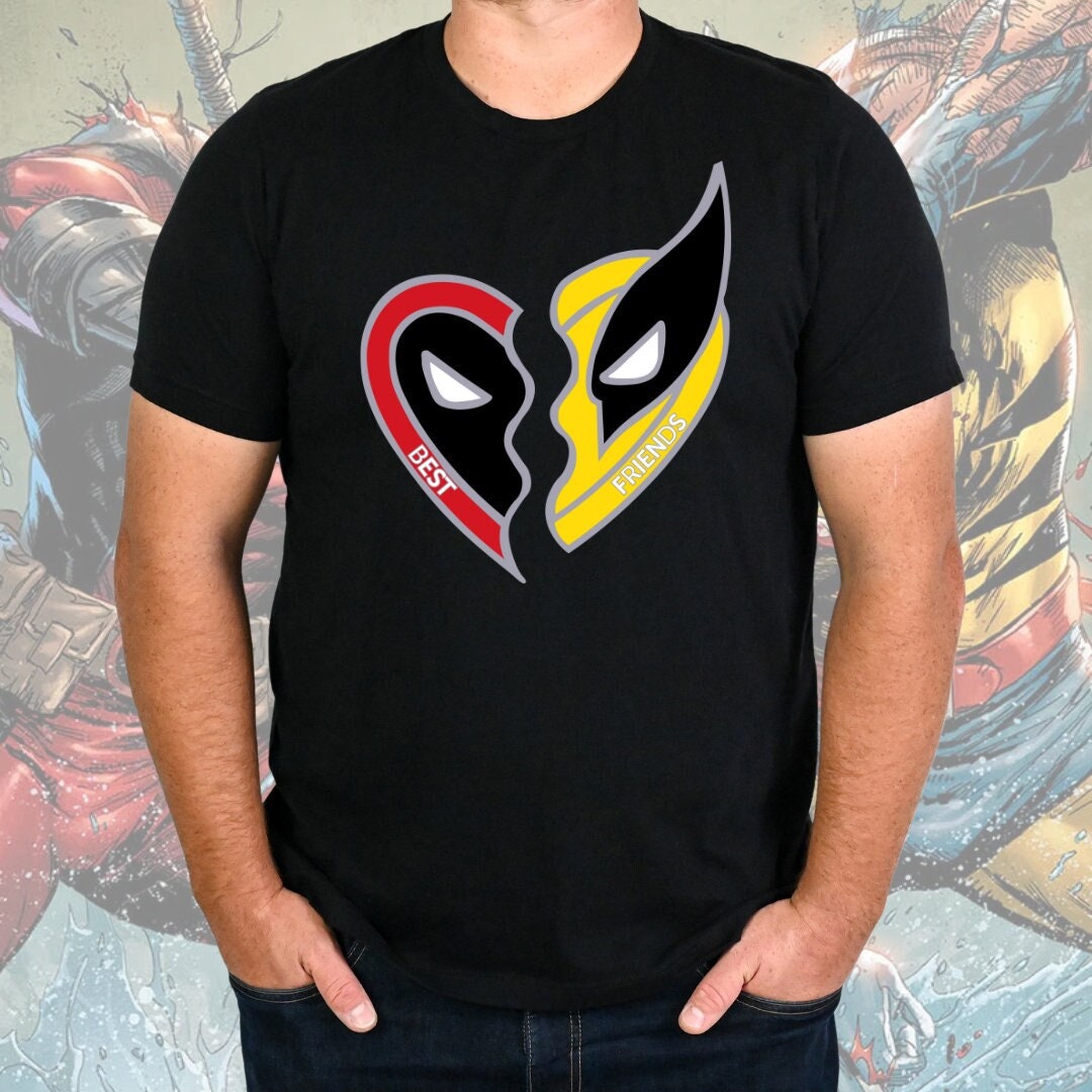 Deadpool & Wolverine BEST FRIENDS MCU Tee, X-men Shirt, Trendy Funny ...