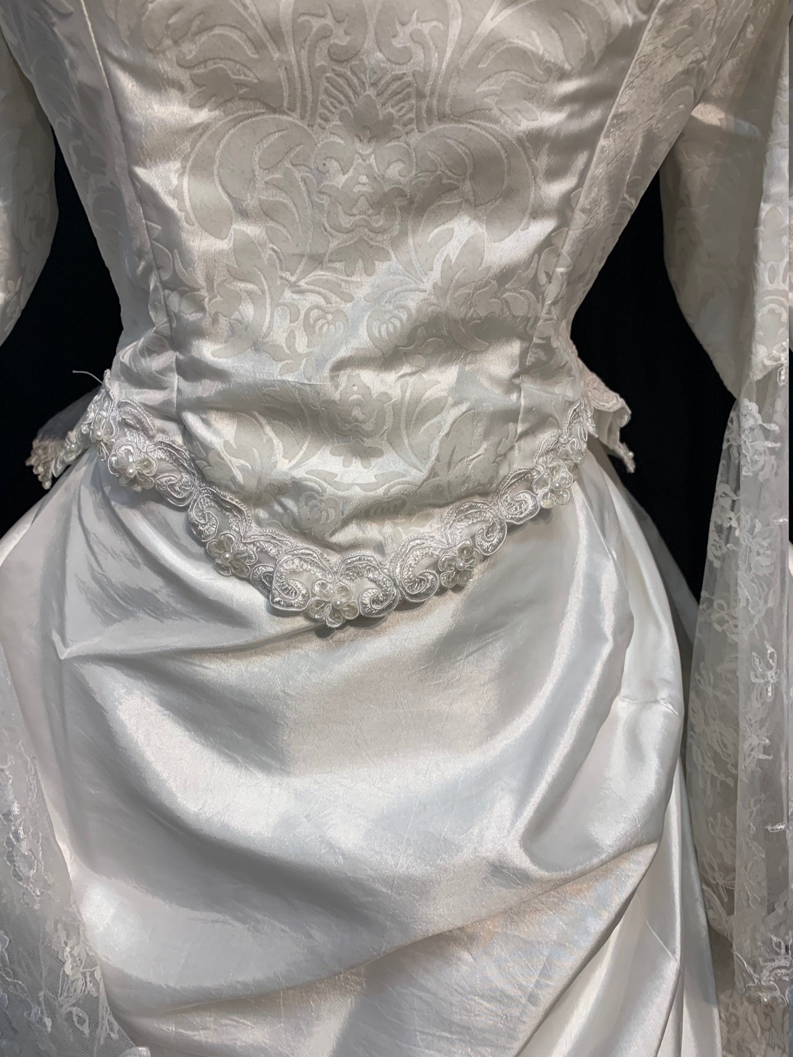 FOR ORDERS ONLY - Custom Made - 1880s Victorian Evening Dress/wedding ...