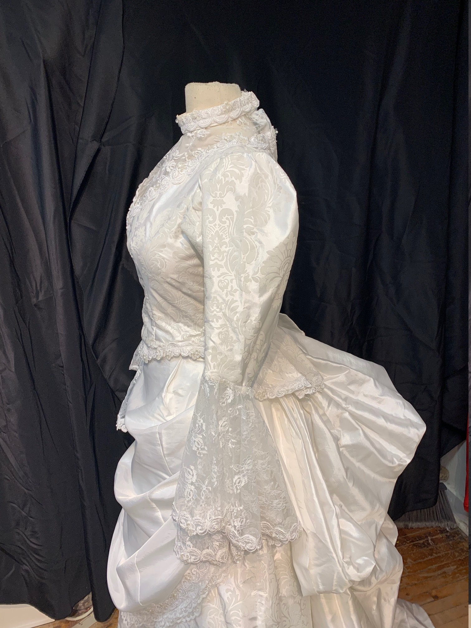 FOR ORDERS ONLY - Custom Made - 1880s Victorian Evening Dress/wedding ...