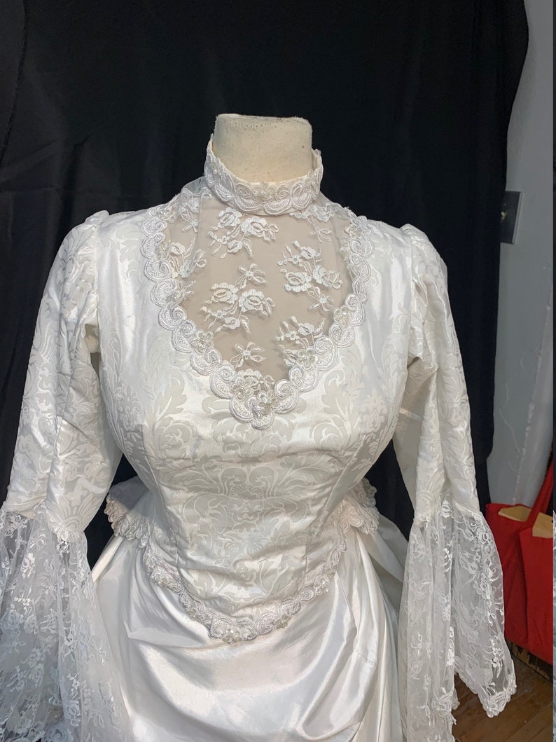 FOR ORDERS ONLY - Custom Made - 1880s Victorian Evening Dress/wedding ...