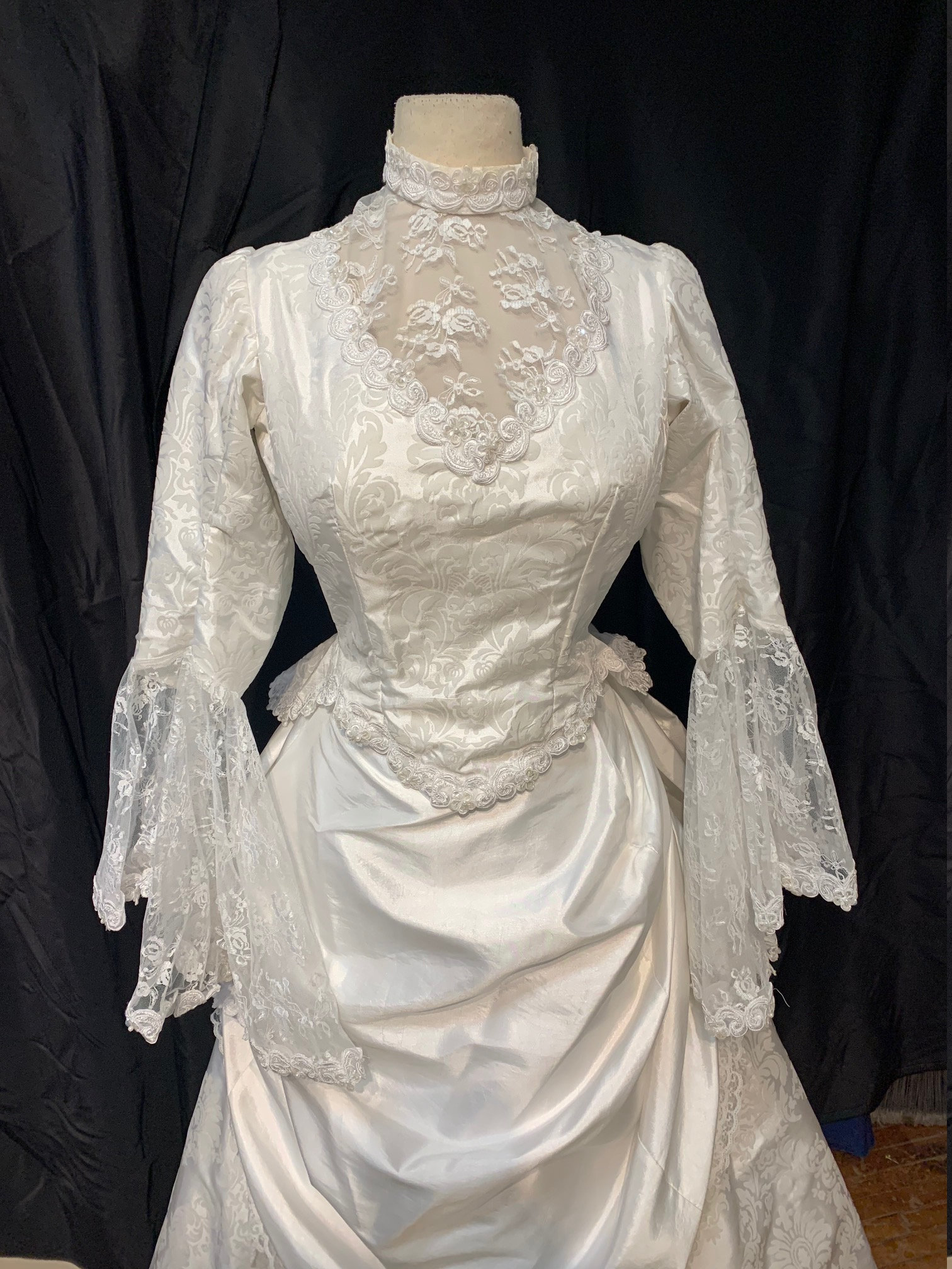 FOR ORDERS ONLY - Custom Made - 1880s Victorian Evening Dress/wedding ...