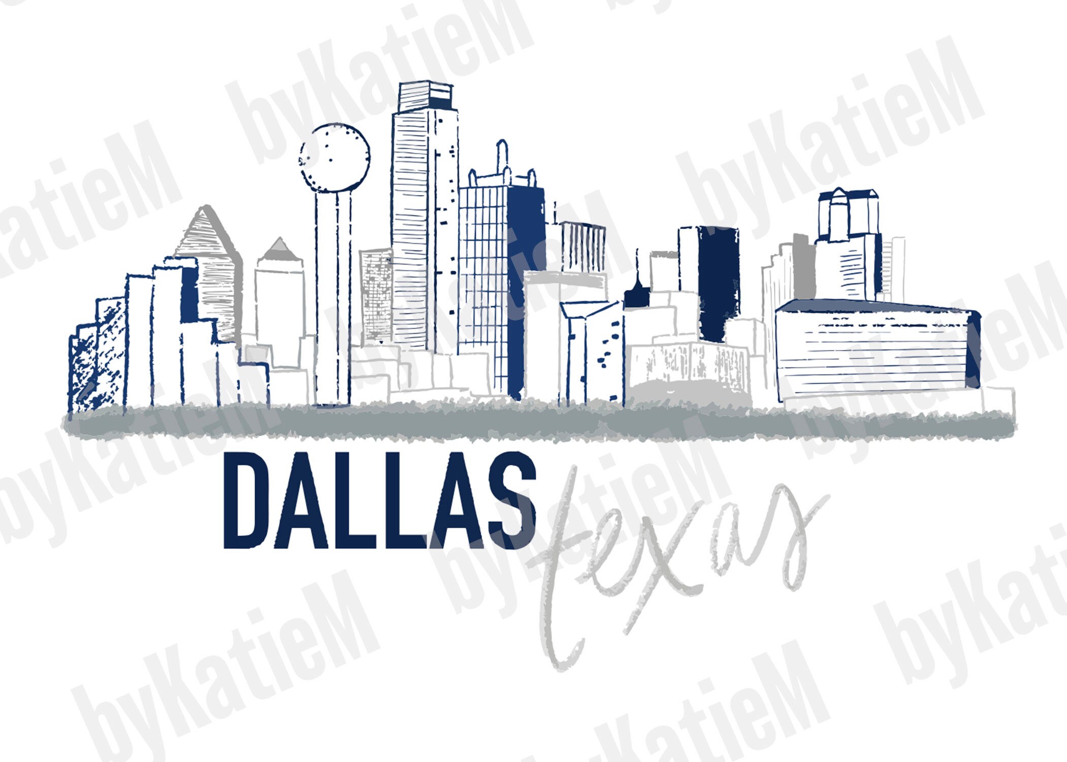 Dallas, Texas Skyline, Dallas Print, Downtown, Cityscape, Reisegeschenk ...
