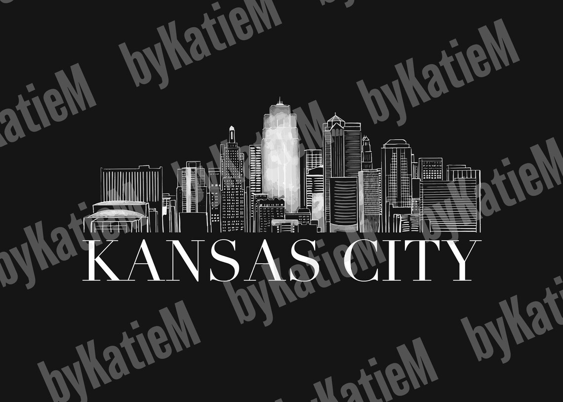 Kansas City Skyline, KCMO Print, Downtown, Cityscape, Travel Gift, Home ...