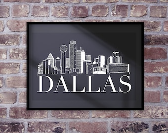 Dallas Cityscape *digital Download* - Etsy