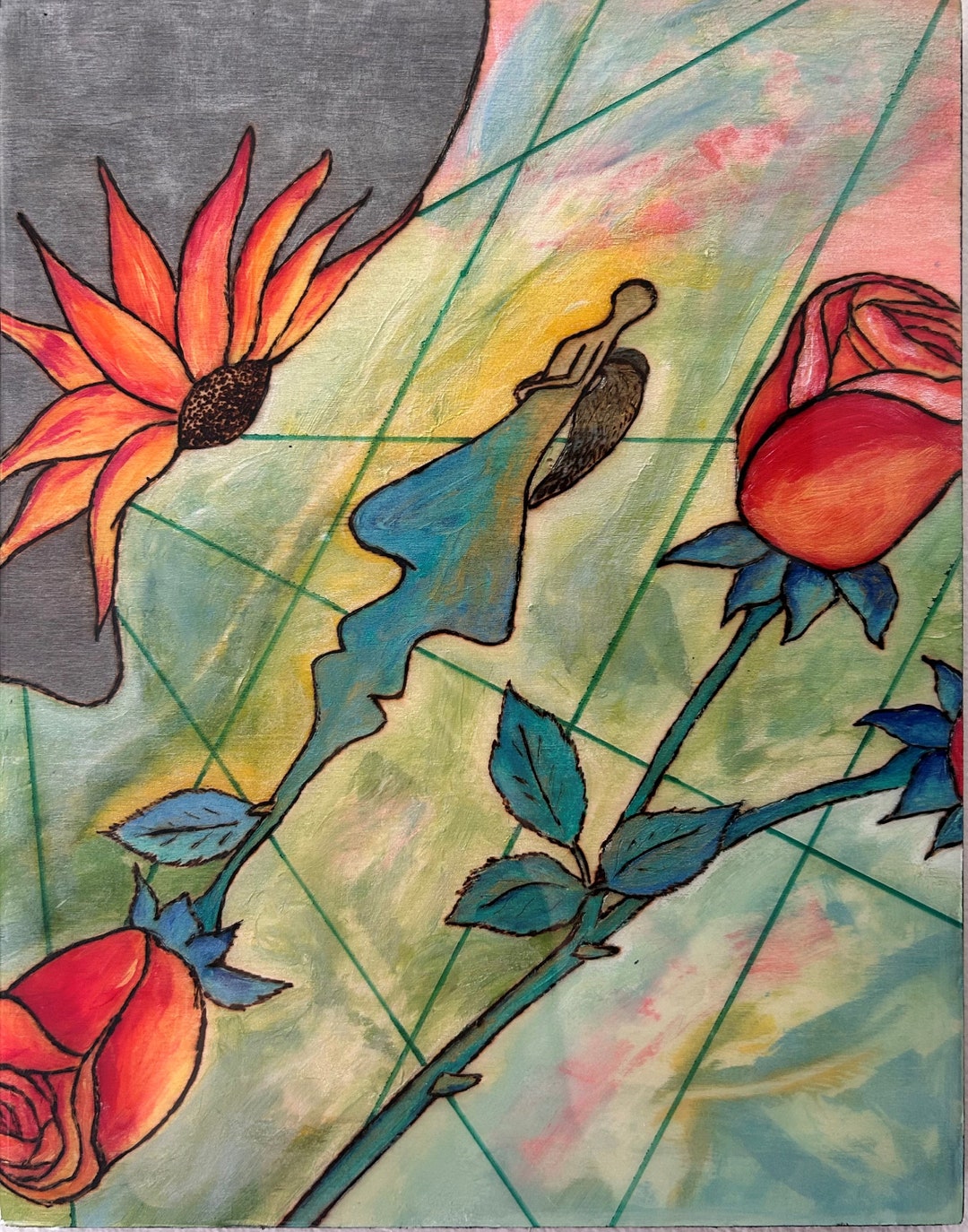 Pyrography. Wood Burning. Art on Wood. Abstract Figurative - Etsy