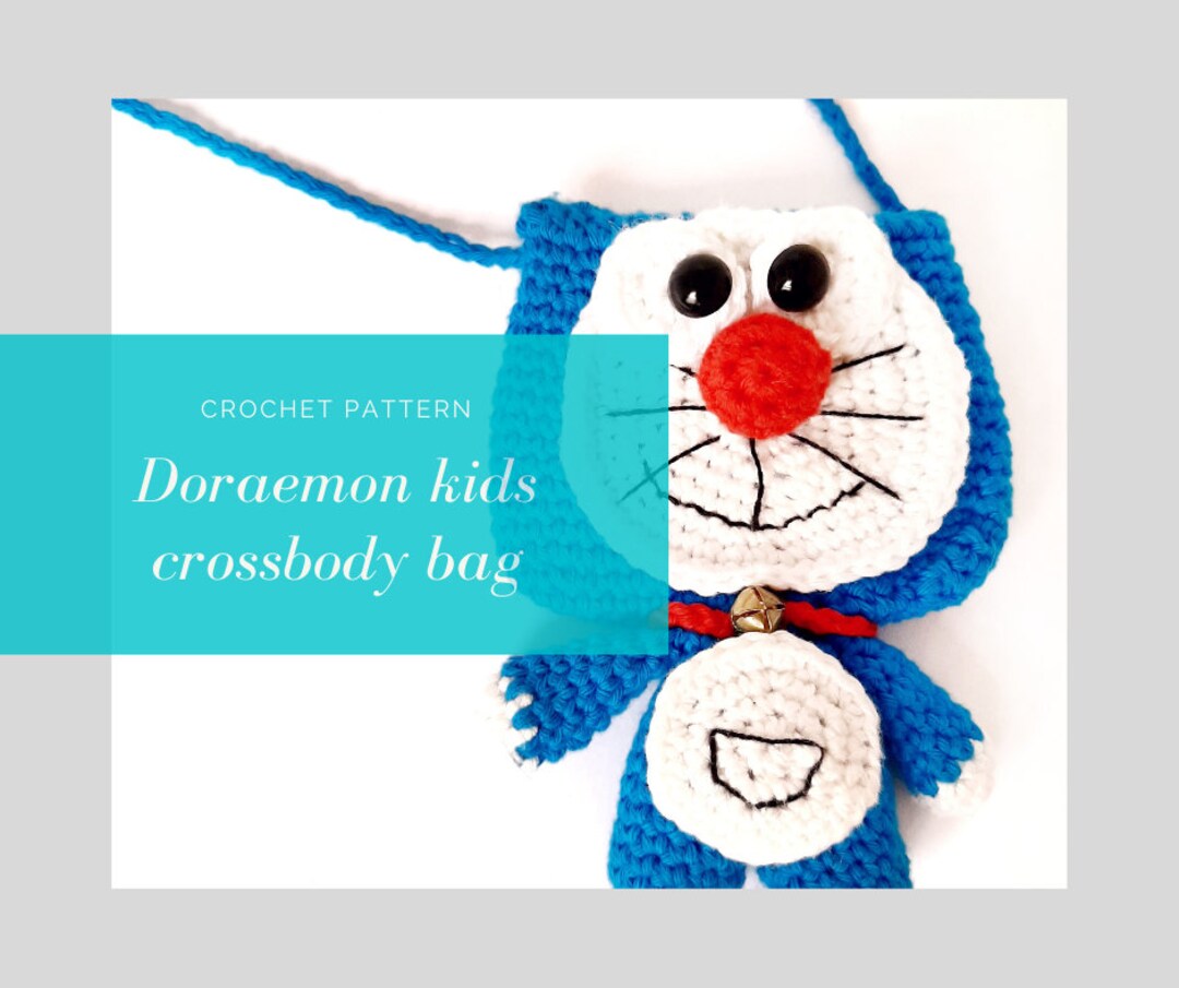 Doraemon Kids Crossbody Bag Pattern, Crochet Pattern for Beginners ...
