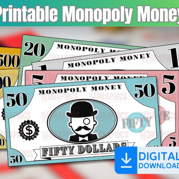 Personalized Money for Monopoly - Etsy UK