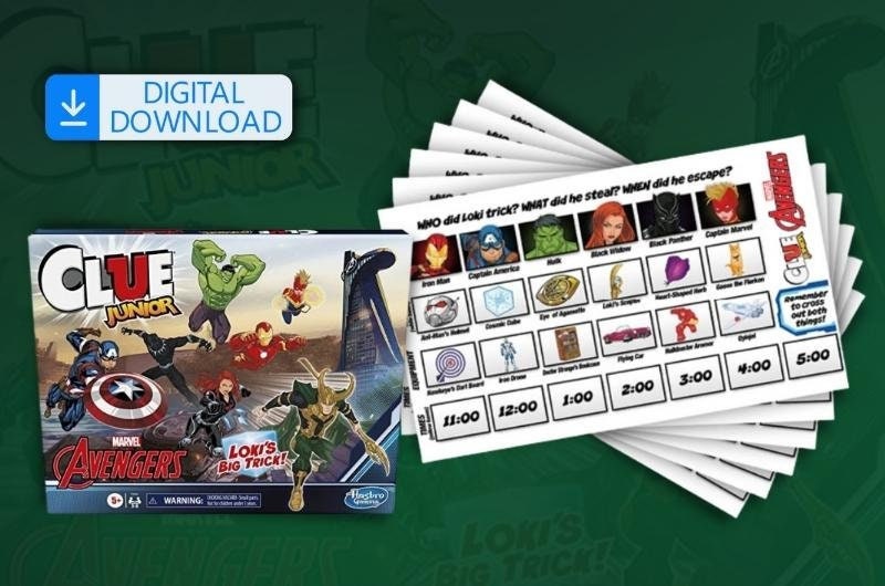 Printable Color Clue Jr. Marvel Avengers Scoring Cards - Etsy