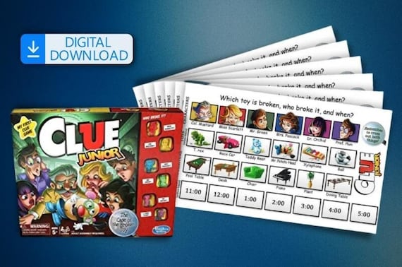 Clue Board Game Cards