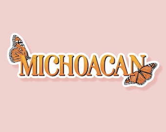 Michoacan Stickers Michoacan Decal Mexican State Sticker - Etsy