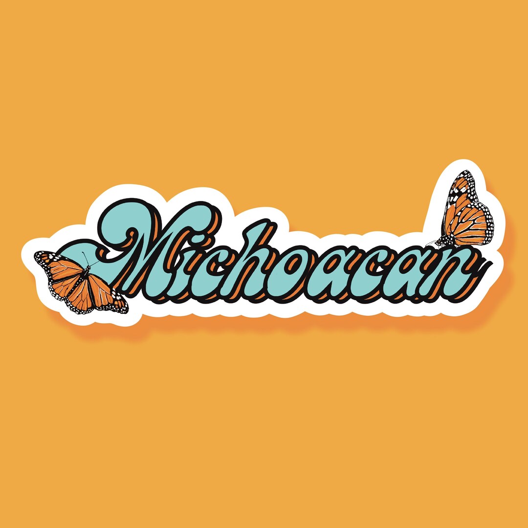 Michoacan Sticker | Mexico Sticker, Spanish, Monarch Butterfly, Mint ...