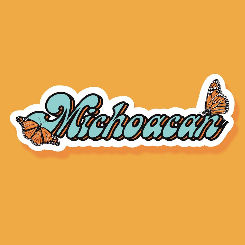 Michoacan Sticker Mexico Sticker Spanish Monarch | Etsy