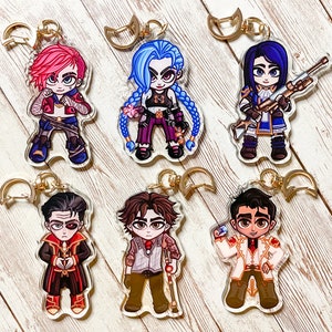 Arcane / League of Legends Keychains - Etsy
