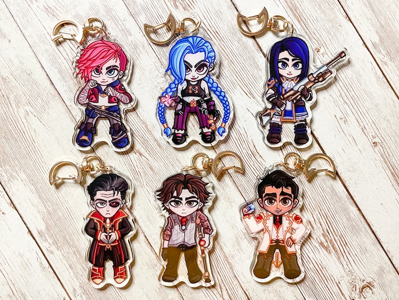 Arcane / League of Legends Keychains - Etsy