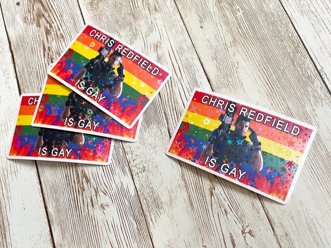 Chris Redfield Gay Sticker - Etsy