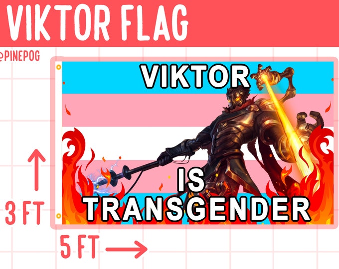 Viktor league of Legends / Arcane Transgender Flag - Etsy