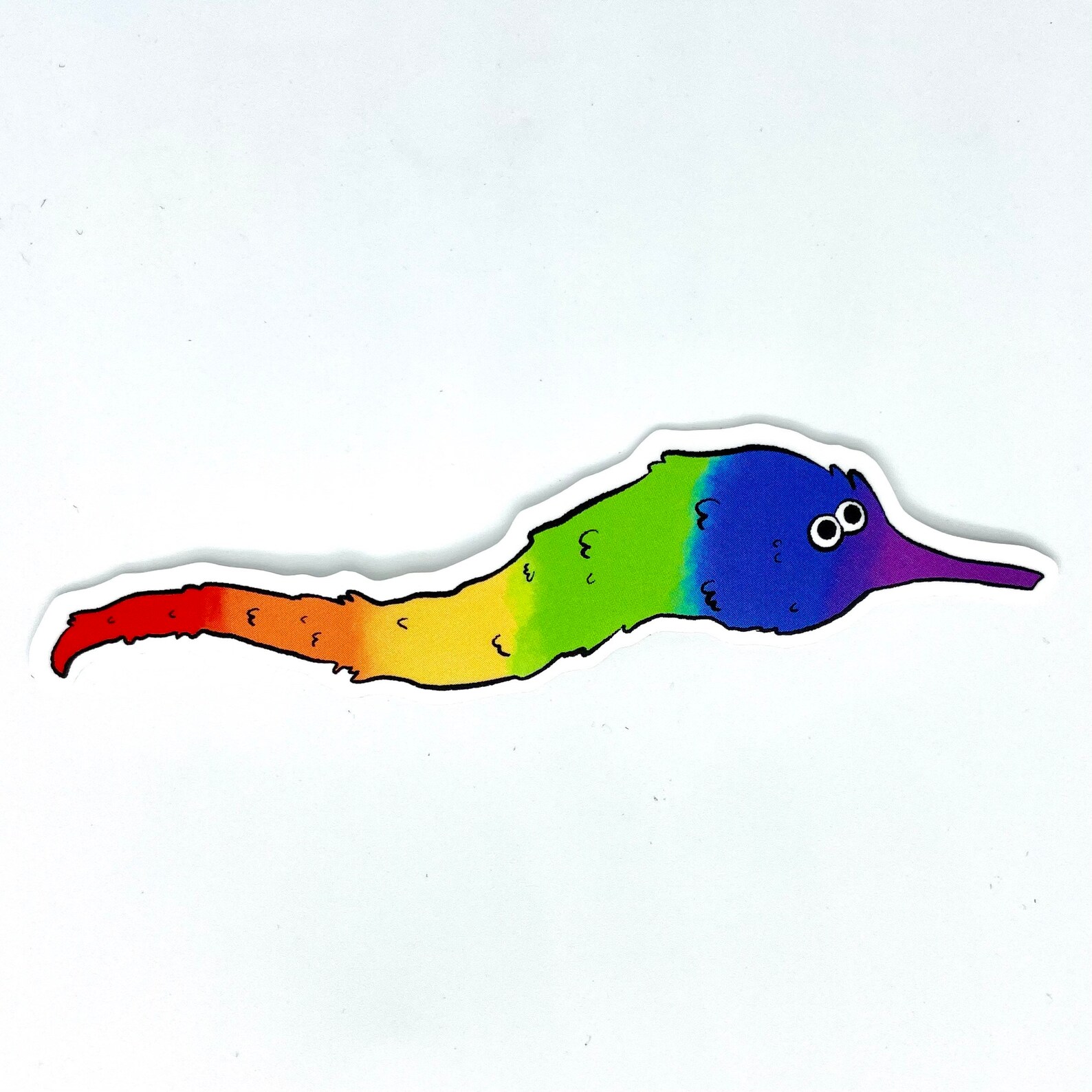 Worm on a String Pride Stickers | Etsy