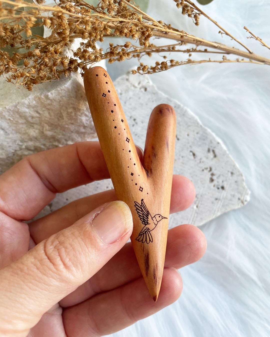 Indigenous Hummingbird Sawo Kuripe, Shamanic Tool, Self Applicator ...