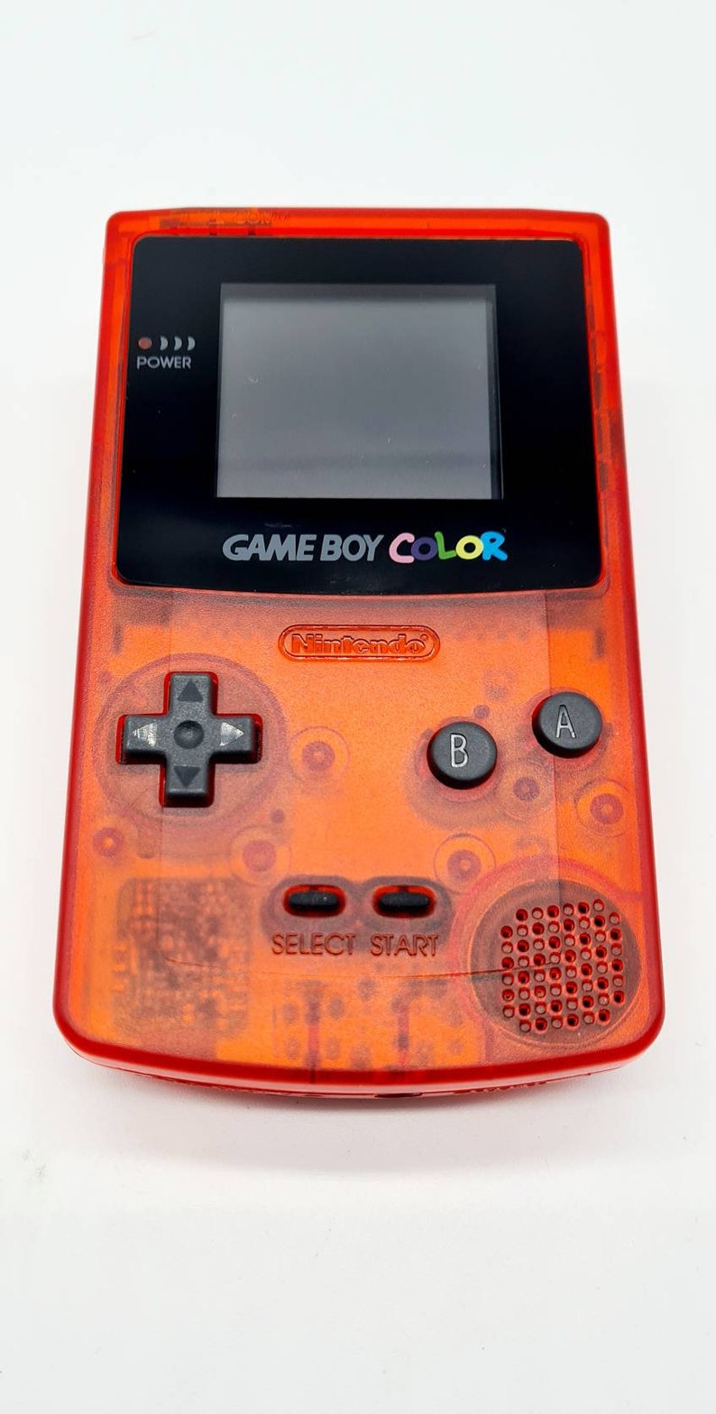 Transparent Red Gameboy Color Everything New LCD Screen & | Etsy