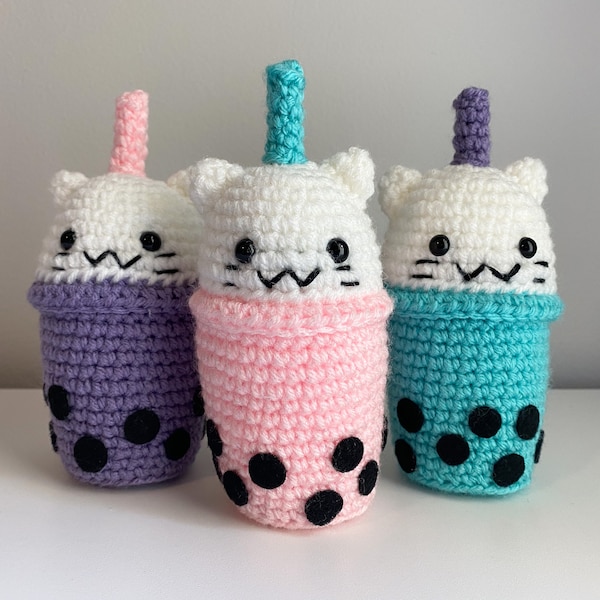 Boba Cat Plush - Etsy
