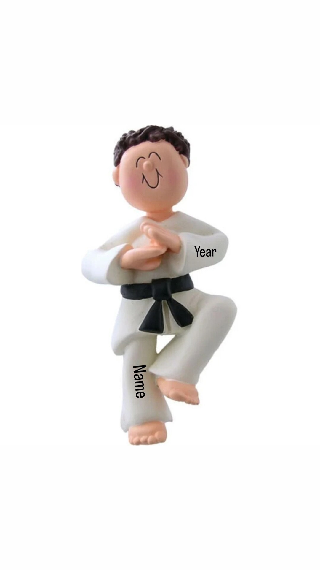 Personalized Karate Boy Ornament, Taekwondo Gift for Him, Custom Karate ...