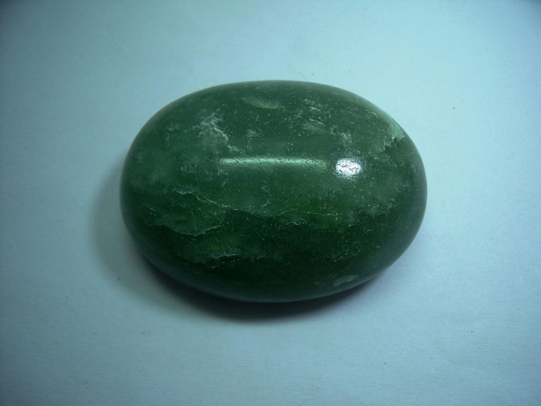 Gigantic Real Green Jade Fancy Shape Cabochon, Gemstone Big Size Cabs ...