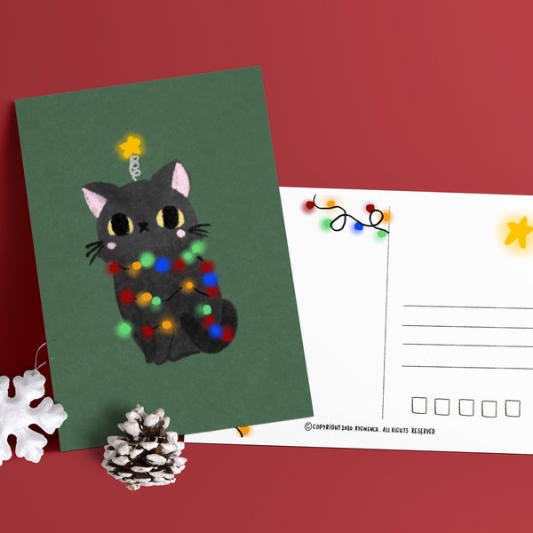 Blue Cat Postcards - Etsy