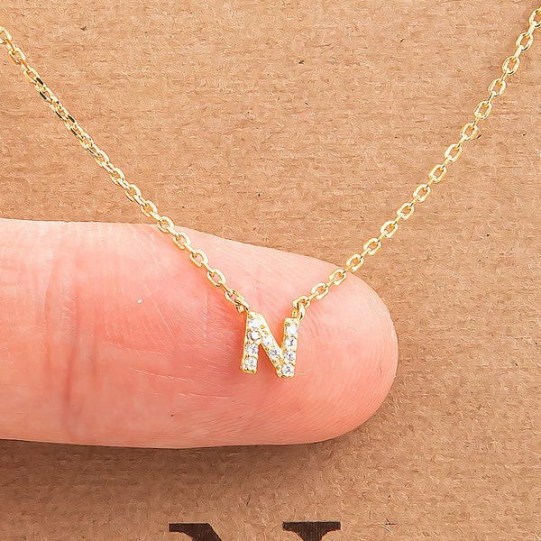 Initial Necklace - Etsy