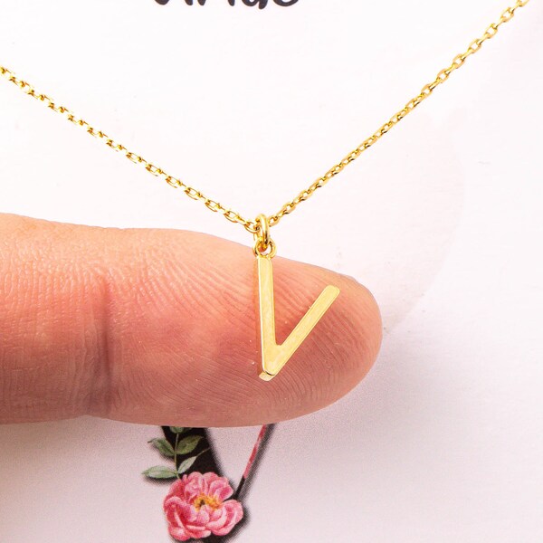 V Necklace - Etsy