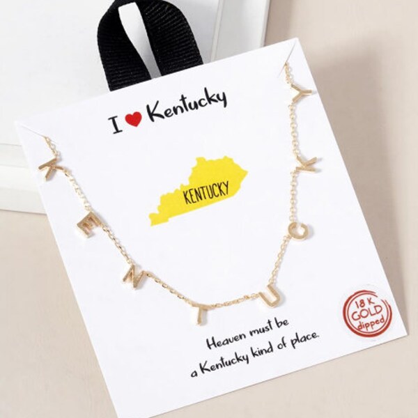Kentucky Necklace - Etsy