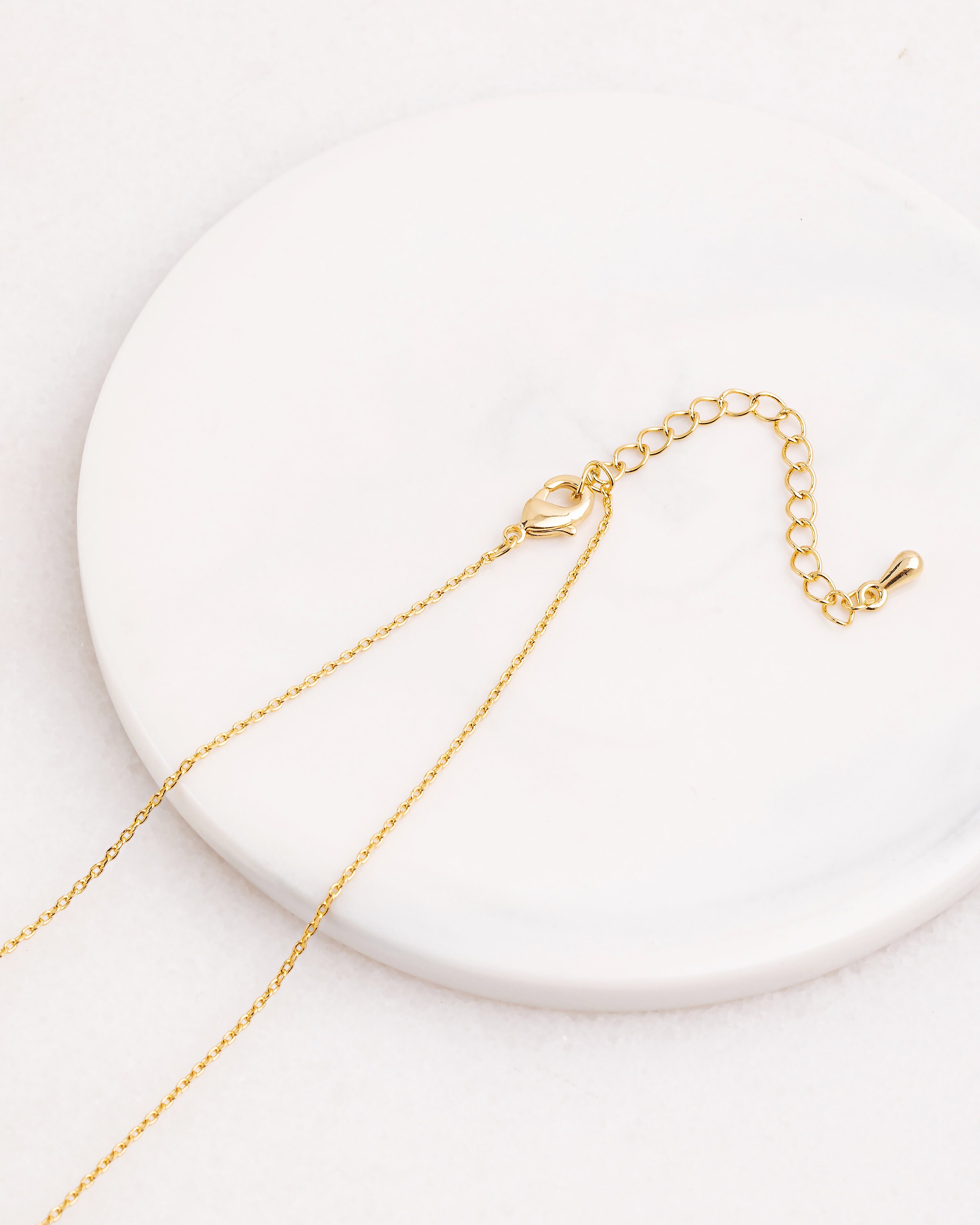 Dainty Chained Leaf Charm Necklace Nature Necklace Dainty | Etsy