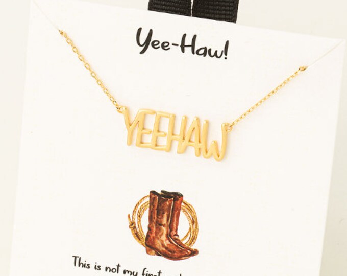 Yee Haw Chain Necklace - Etsy