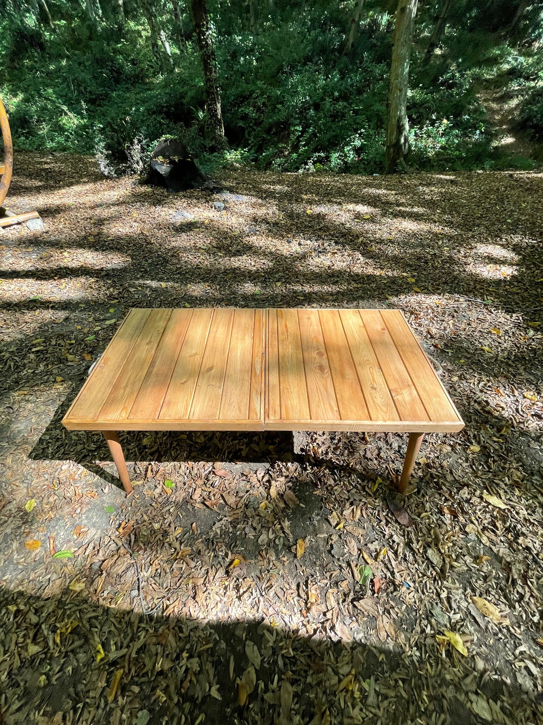 Wooden Table,44 ınc-22 Inc Car Picnic Table, Folding Table, Boho Picnic ...