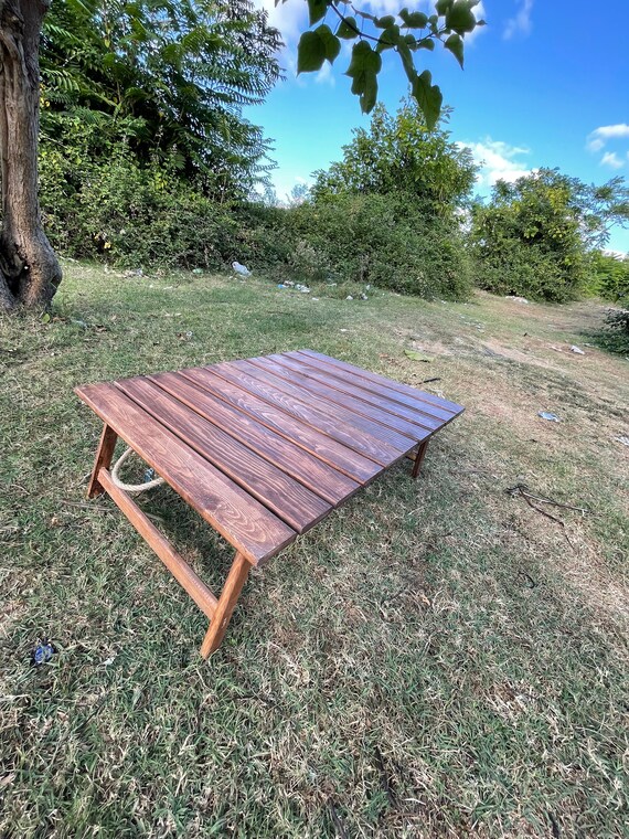 Wooden Table Picnic Table Car Picnic Table Folding Table - Etsy New Zealand