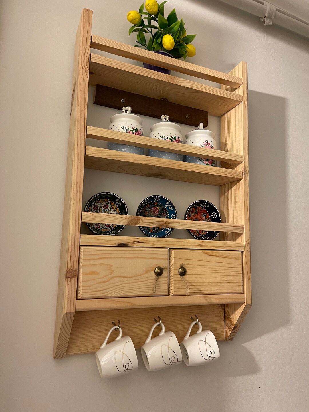 Wooden Wall Shelf ,wall Shelf,kitchen Decor,kitchen Cabinet,supply ...