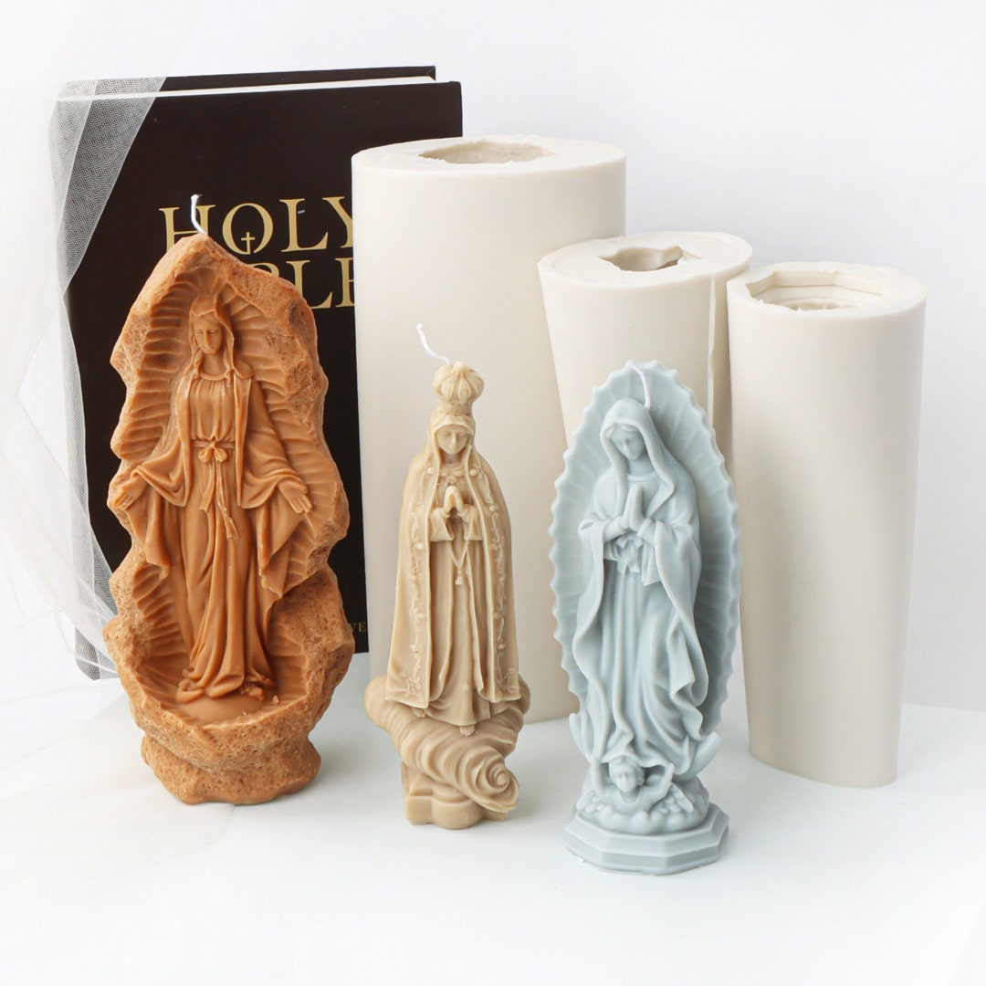 Mexican Virgin Mary Statue Mold Portrait Candle Mold Church - Etsy ...