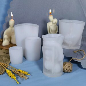 Abstract Body Mold,human Body Silicone Mold,family Candle Mold,candle ...