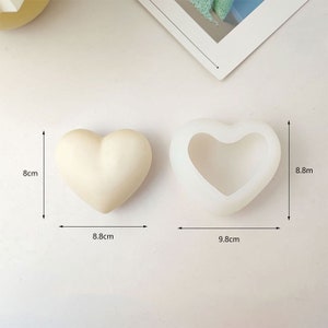 Heart Candle Mold Heart Overlap Mold Cute Heart Mold Candle - Etsy