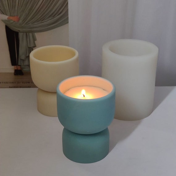 Funnel-shaped Candle Cup Silicone Mold Round Cup Mold Candle - Etsy