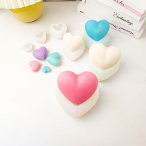 Heart Candle Mold Heart Overlap Mold Cute Heart Mold Candle - Etsy
